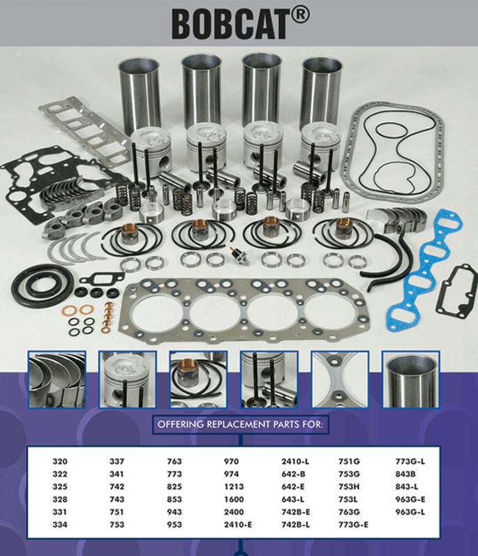 EngineKitOnline.com BASIC ENGINE OVERHAUL KITS - BOBCAT®